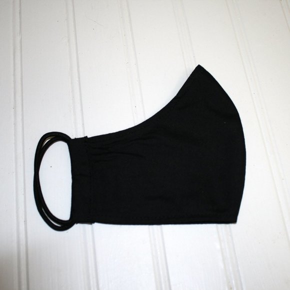 Hand Crafted | Accessories | Handmade Black Cotton Fabric Face Mask ...